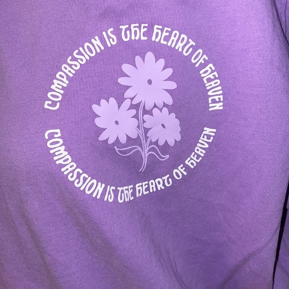 Light Purple “Heart Is The Compassion Of Heaven “ T S… - Gem